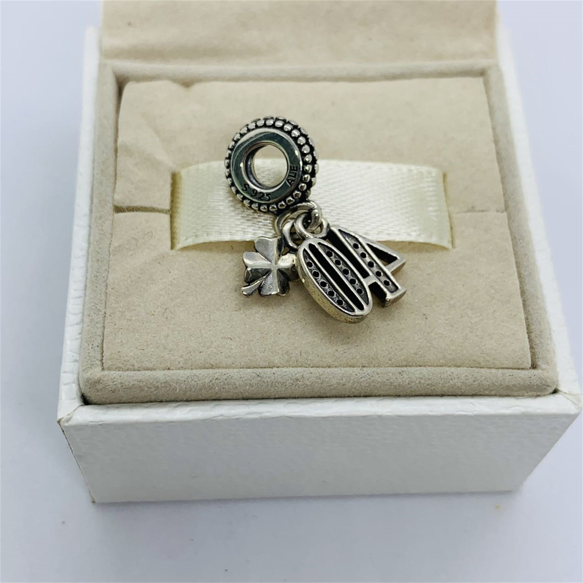 Pandora 40th Celebration Dangle Charm Pendant S925 Sterling Silver ...