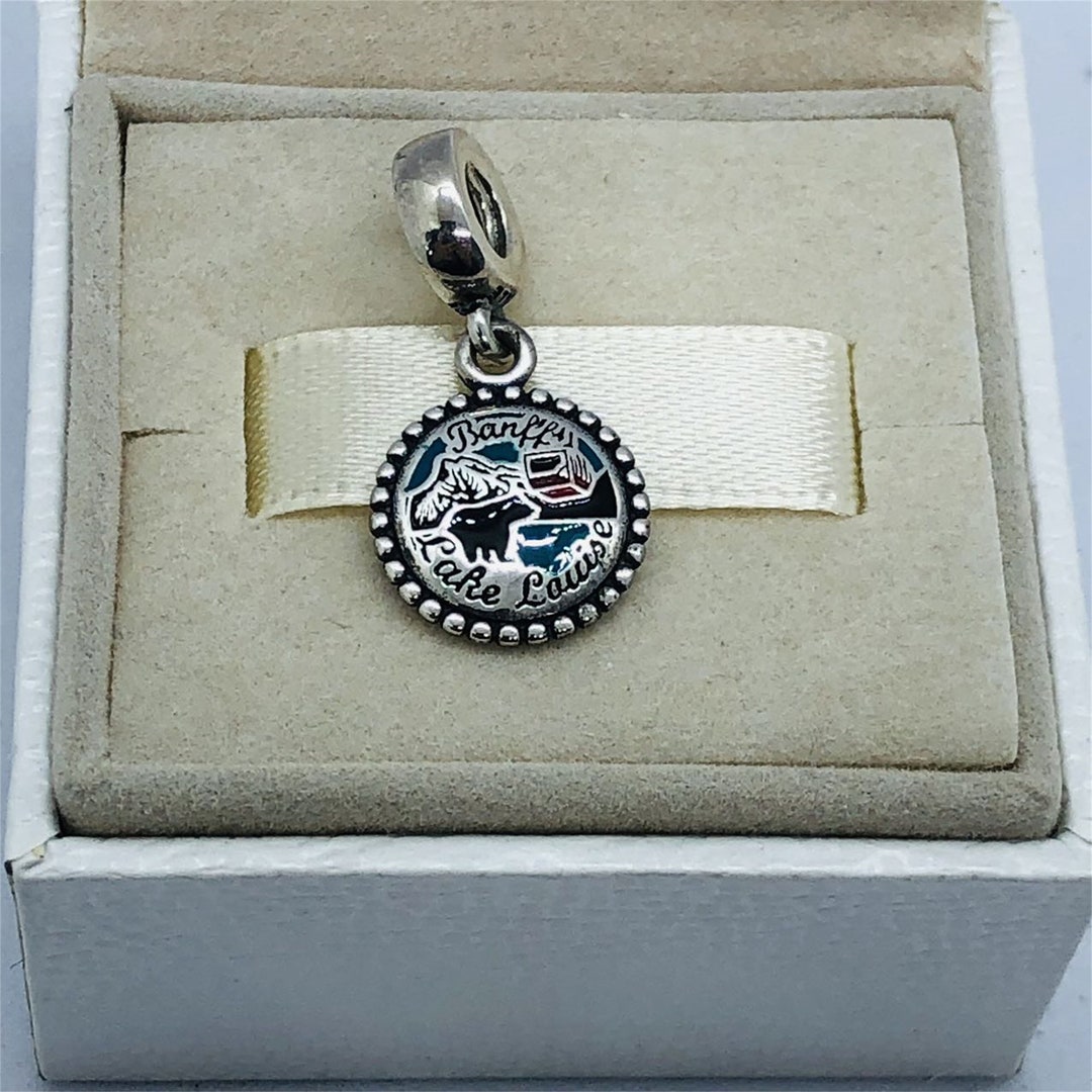 Banff/lake Louise Dangle Charm , Exclusive Charm Pendant, S925 Sterling ...