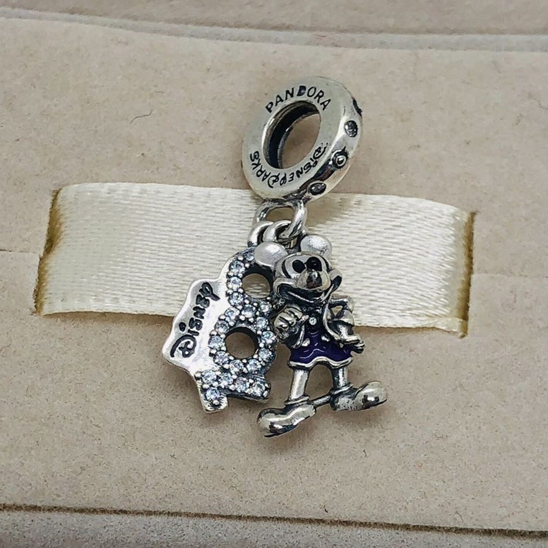 Pandora 100th Anniversary Mickey Mouse Dangle Charm S925 Sterling ...