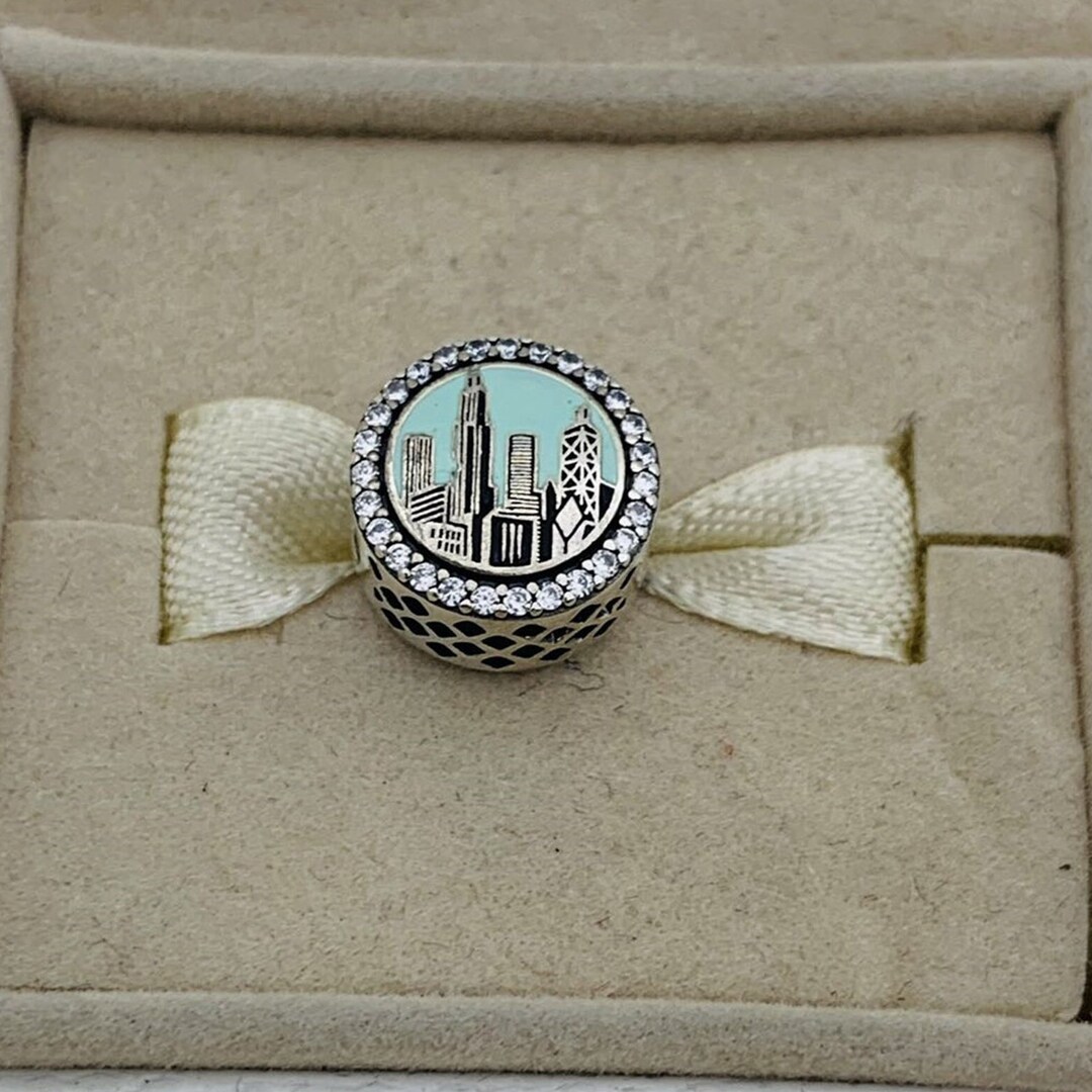 Pandora Chicago Charm Skyline Charm Travel Pendant Bead Charm S925 ...