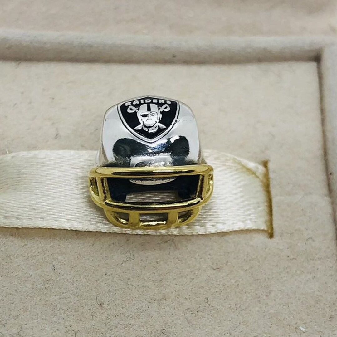 Pandora Las Vegas Raiders Charm Football Helmet Charm Pendant S925 ...