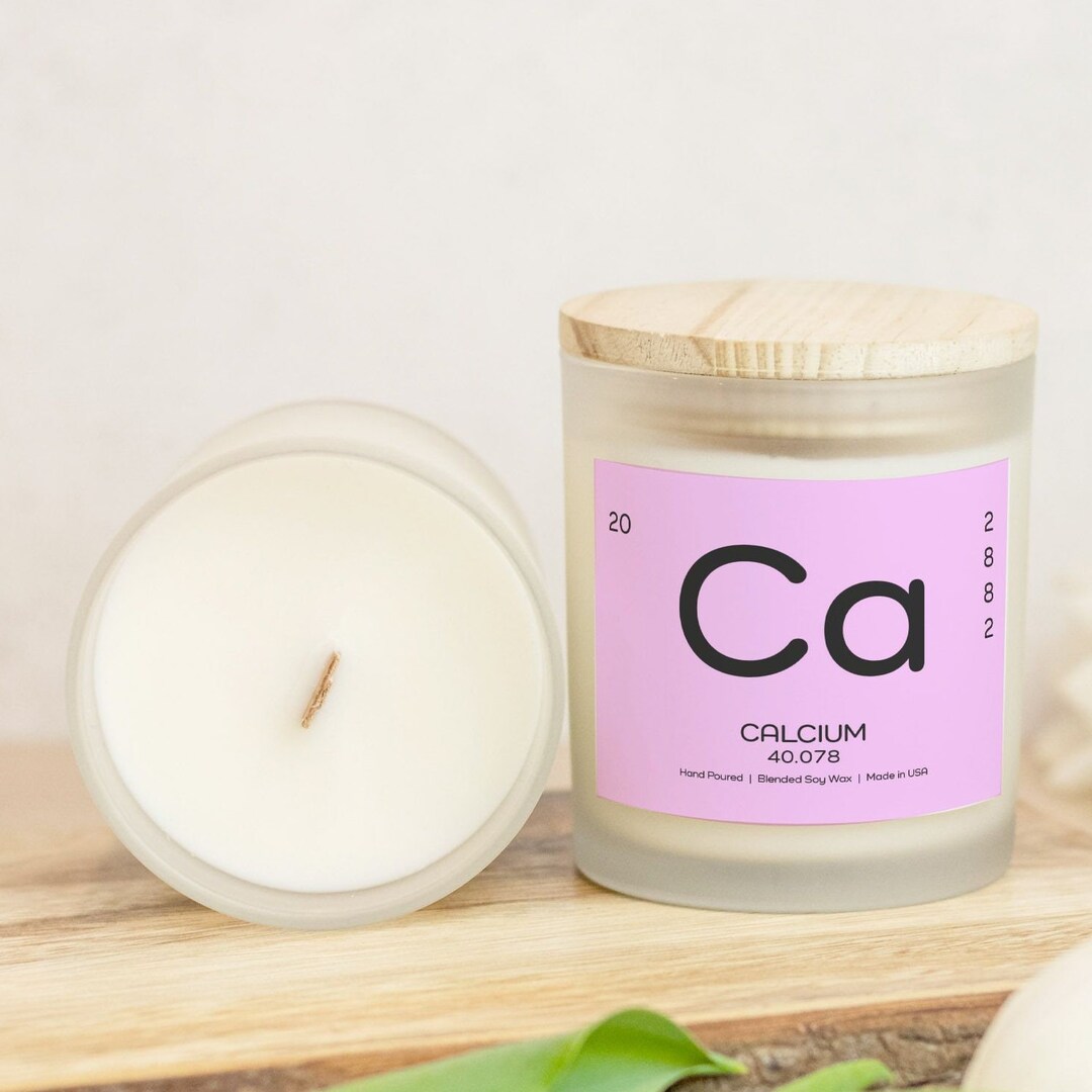 Calcium Element - Periodic Table of Candles - Coconut Soy Candle - Hand ...