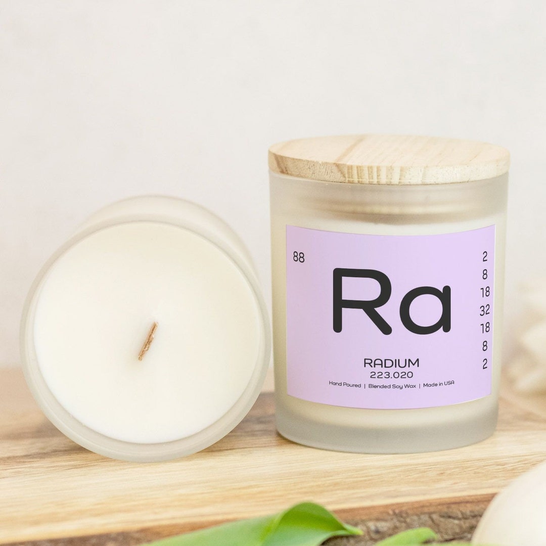 Radium Element Periodic Table of Candles Coconut Soy Candle Hand-poured ...