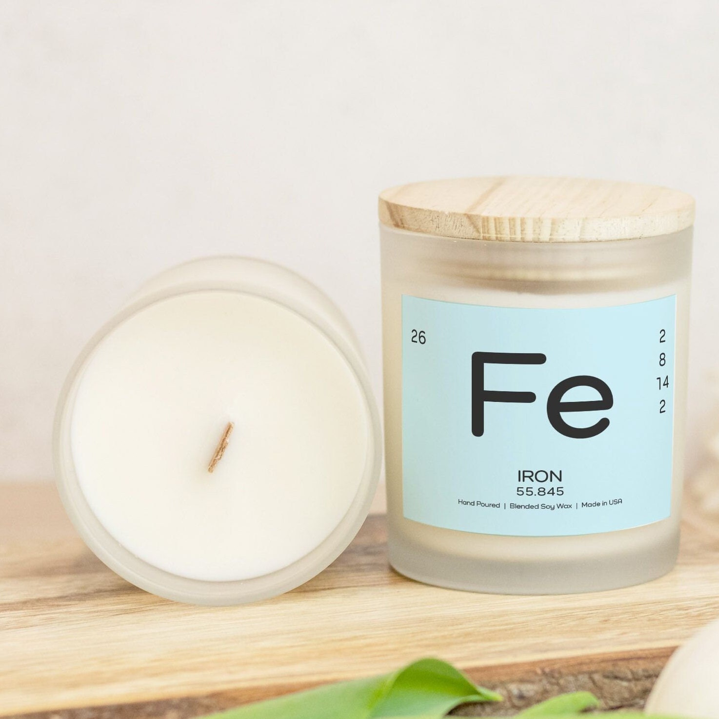Iron Element - Periodic Table of Candles - Coconut Soy Candle - Hand ...