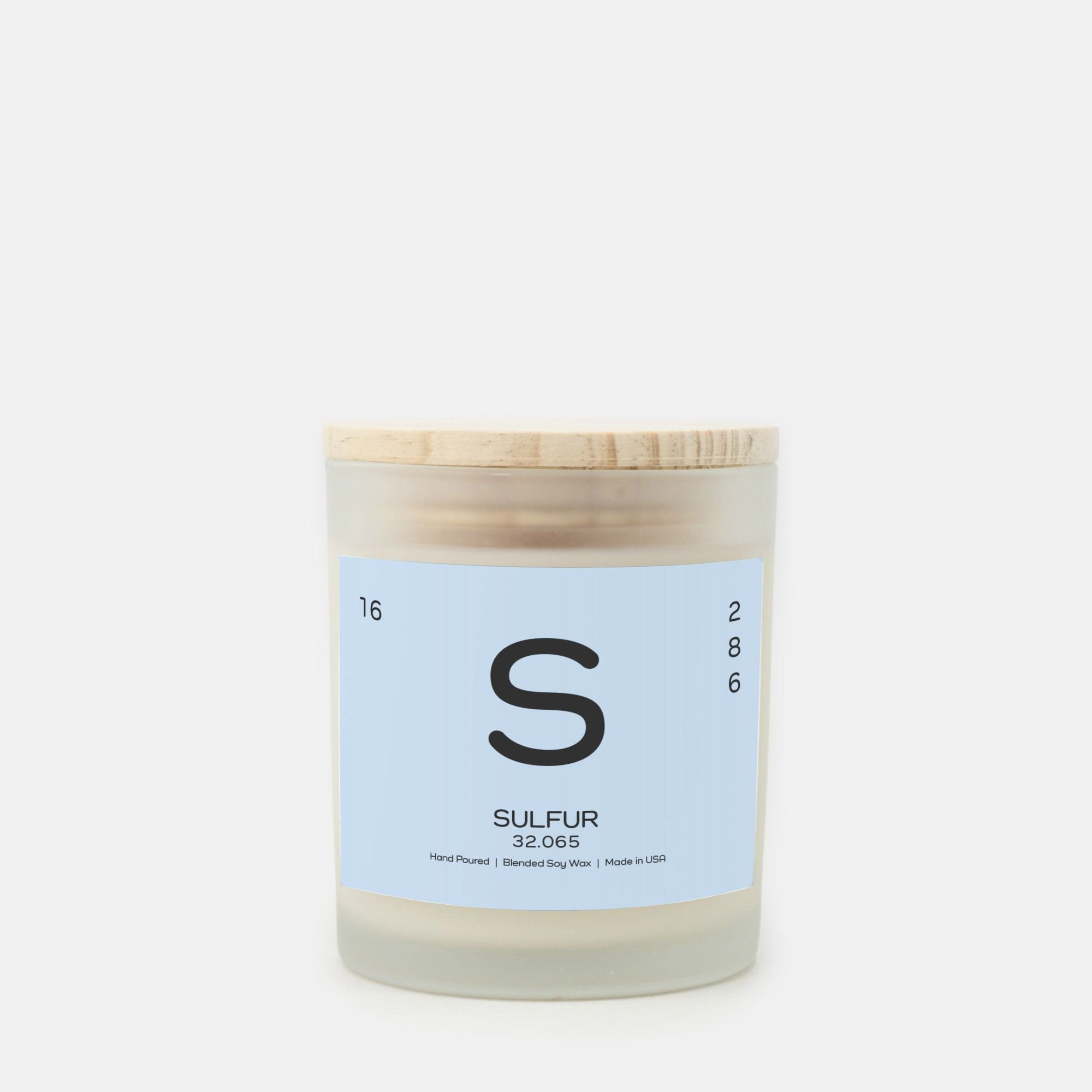 Sulfur Element - Periodic Table of Candles - Coconut Soy Candle - Hand ...
