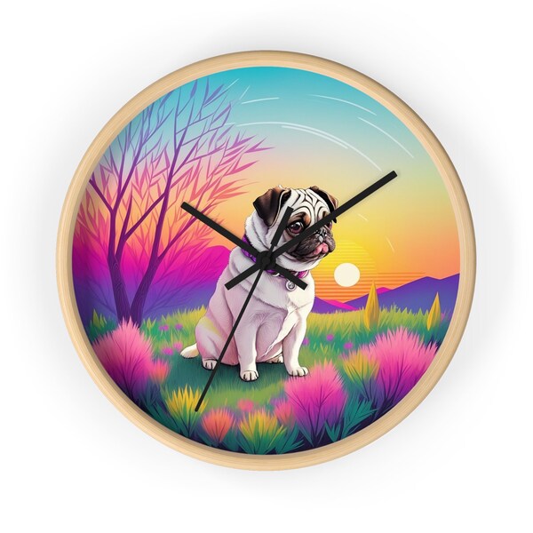 Pug Clock - Etsy