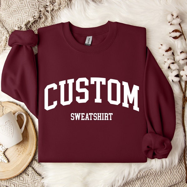 Custom College Sweatshirt Retro - Etsy