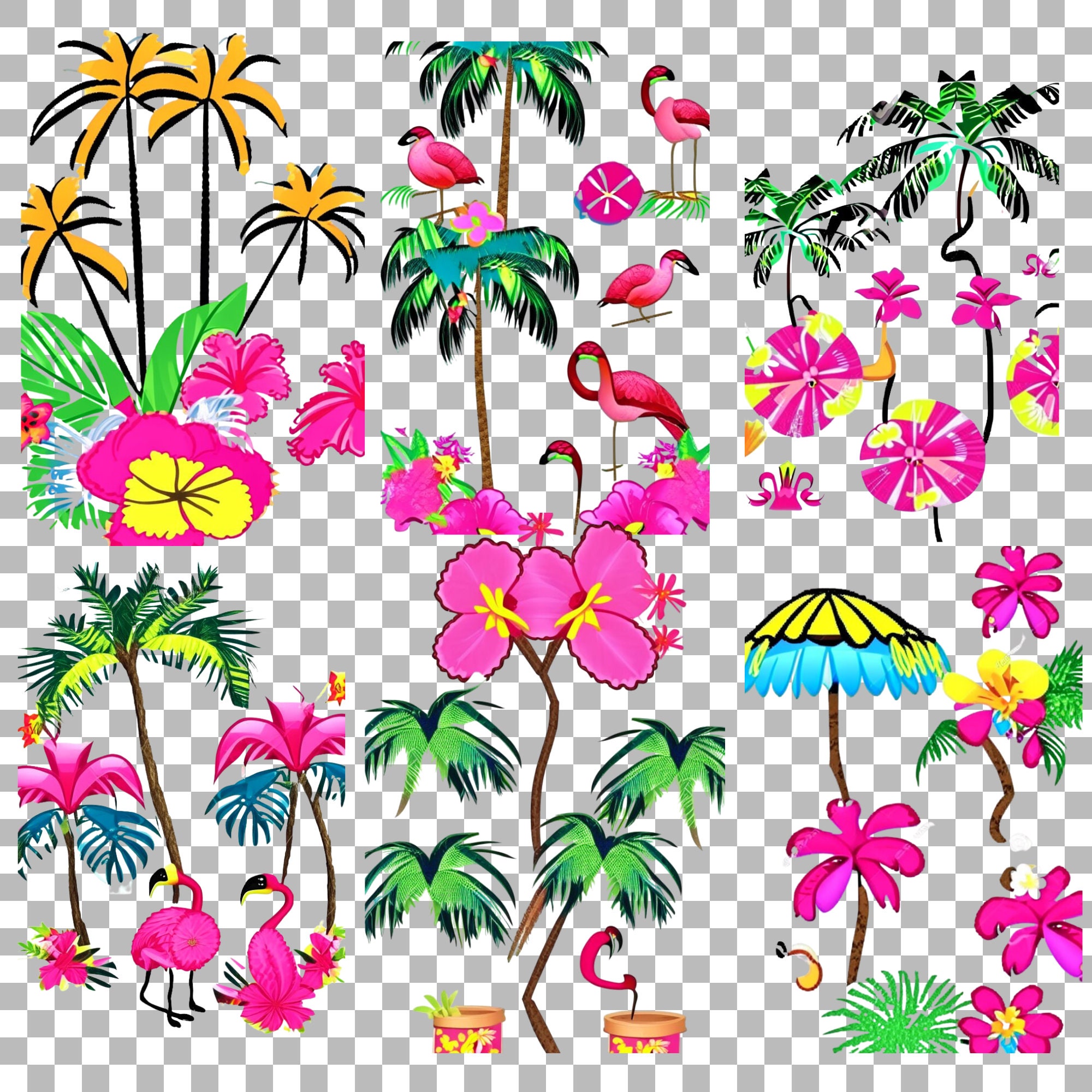 Luau Clipart Tropical Luau Clipart Hawaiian Luau Clipart - Etsy