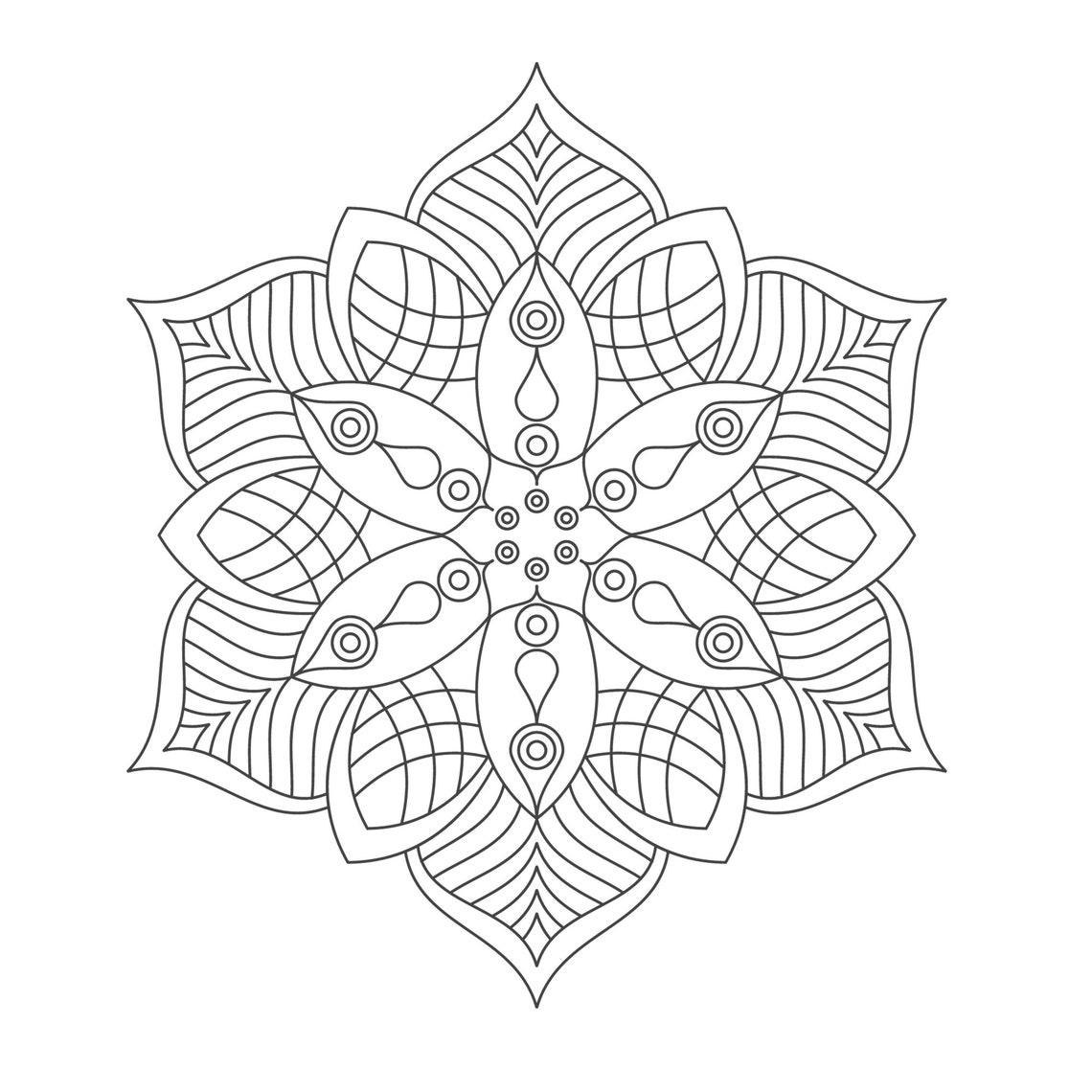 Floral Mandela Coloring Pages Starter Bundle Version 1 - Etsy