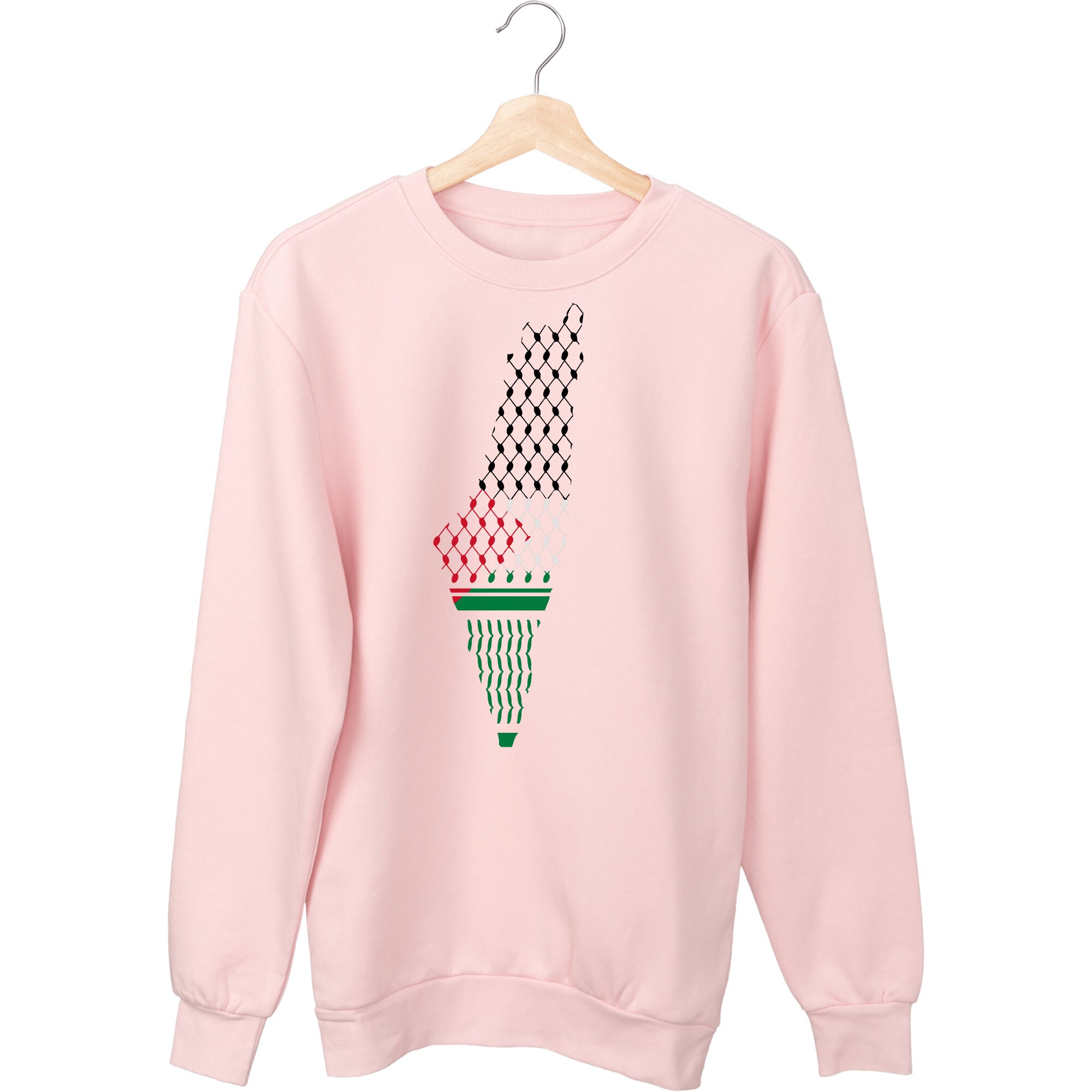 Keffiyeh in Shape of Palestine Map Outline Png Digital File, Kufiya ...