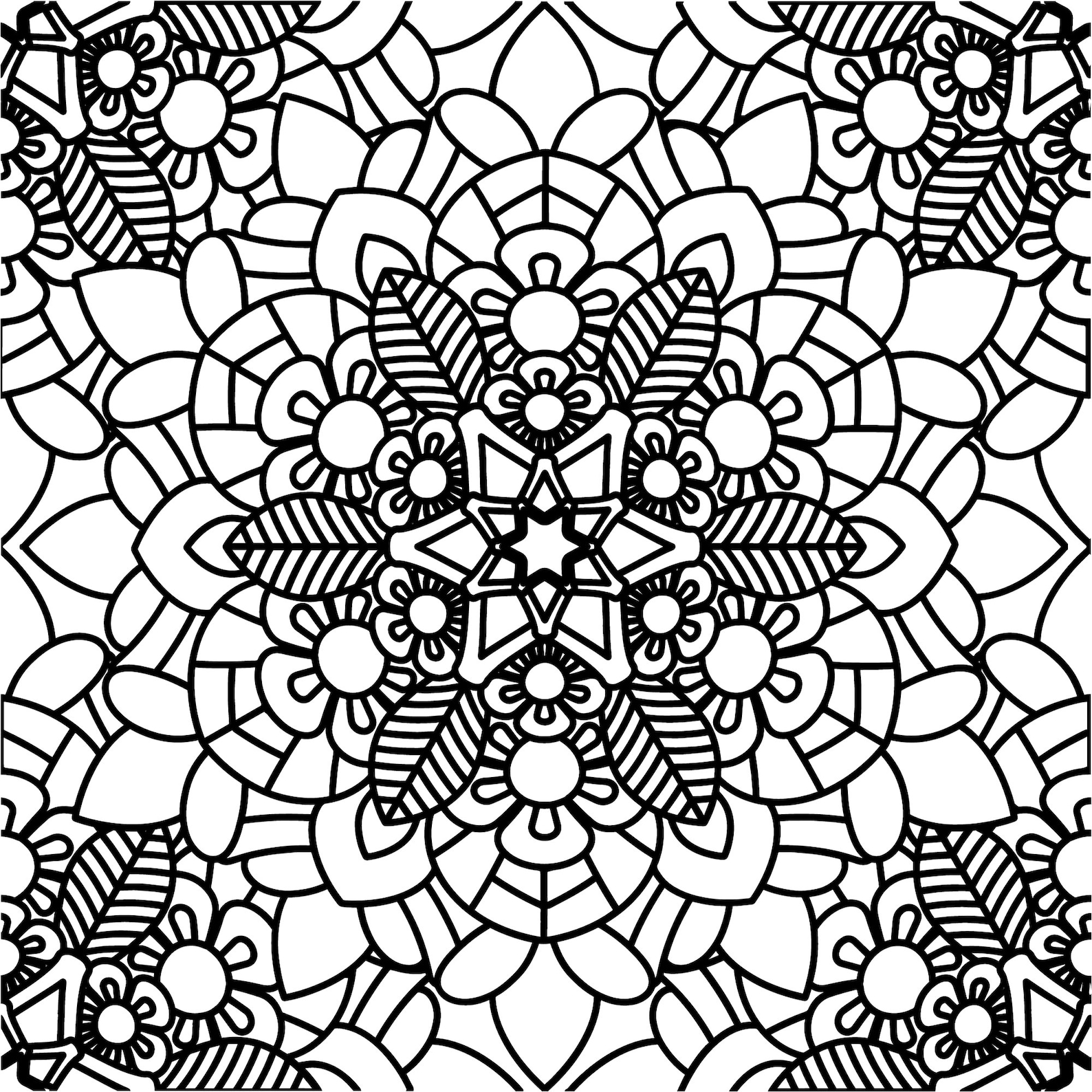 60 PAGES Adult Coloring Pages, Hena Design Art Traditional Arabic ...