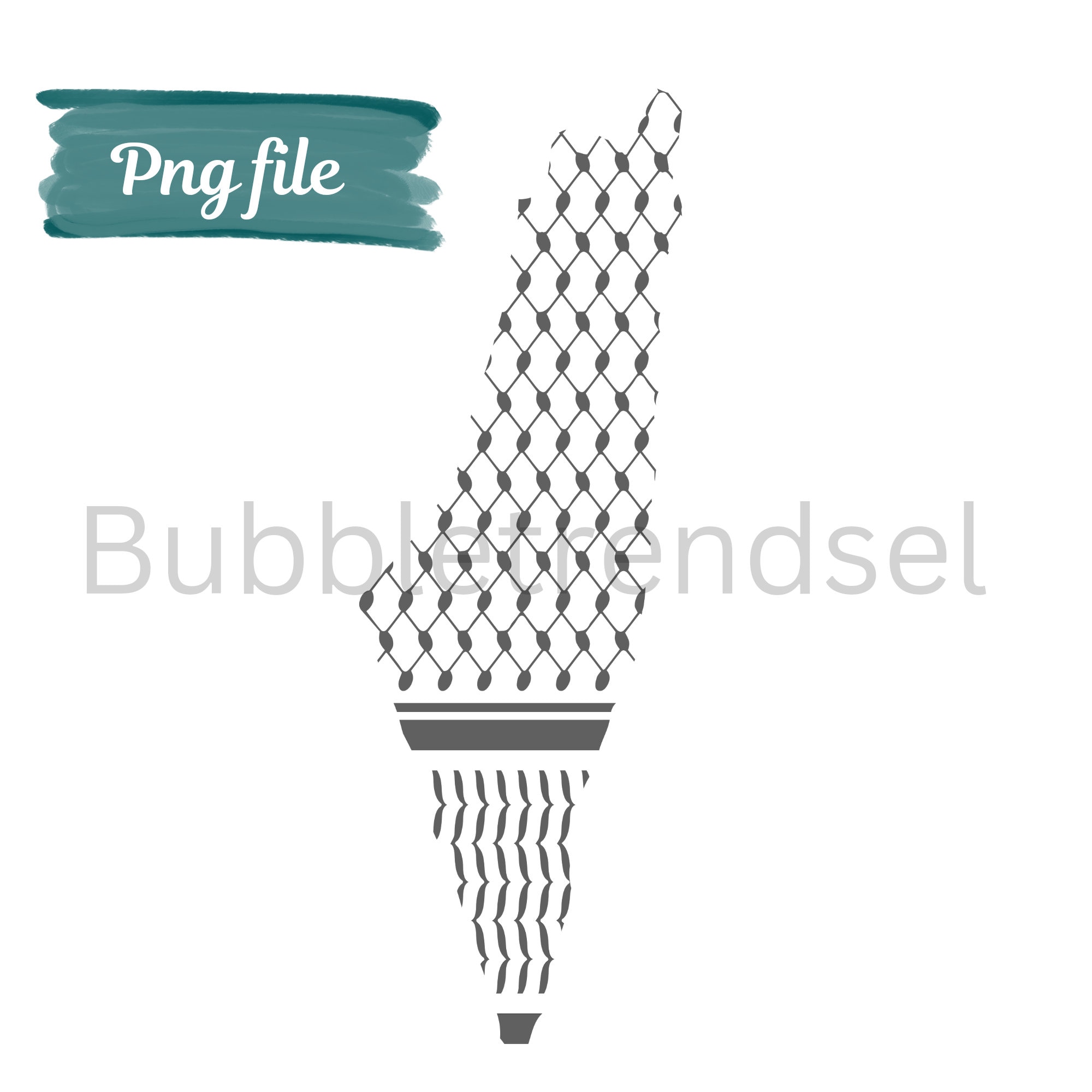 Keffiyeh in Shape of Palestine Map Outline Png Digital File, Kufiya ...