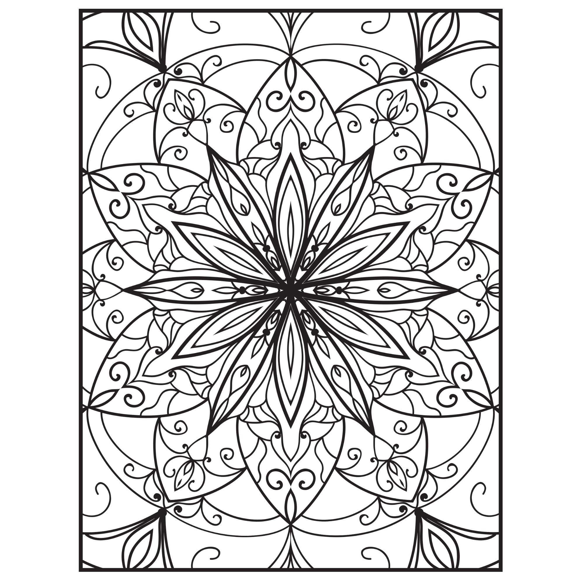 60 PAGES Adult Coloring Pages - Etsy