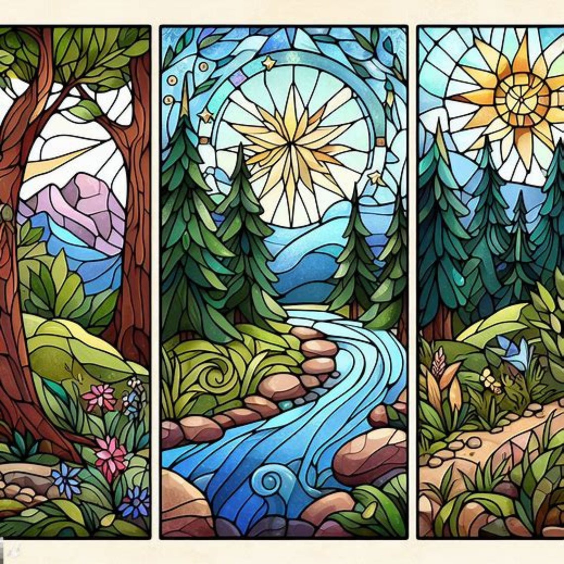 20+ Stained Glass Tree of Life Clipart, Watercolor Tree of Life ...