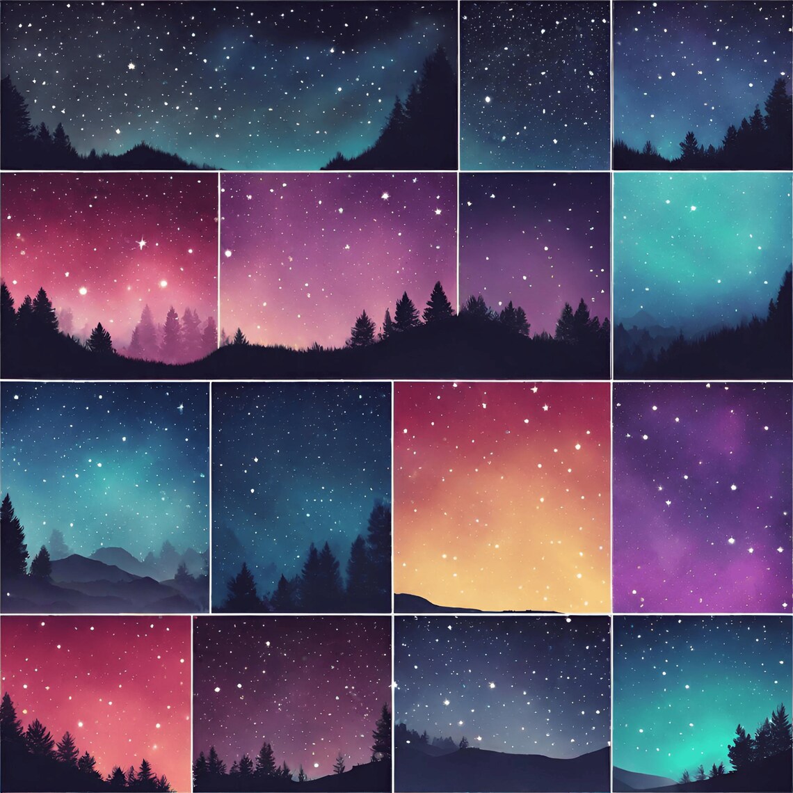 Nightsky Texture Clipart,night Sky Starry Backgrounds,jpg Clipart,colorful Illustration,night ...