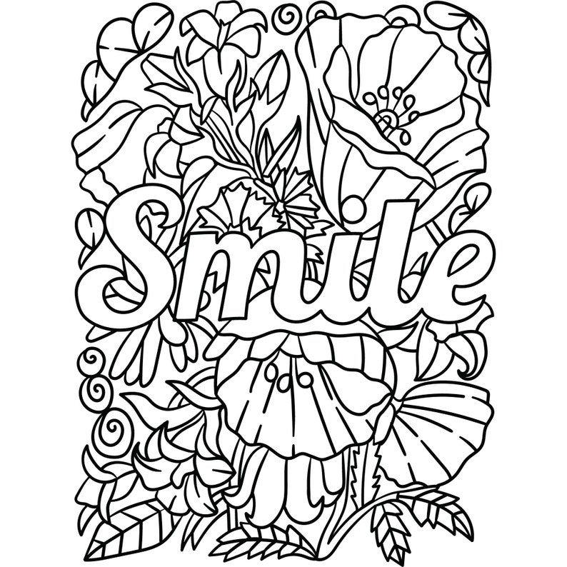 Floral Mandela Coloring Pages Starter Bundle Version 4 - Etsy