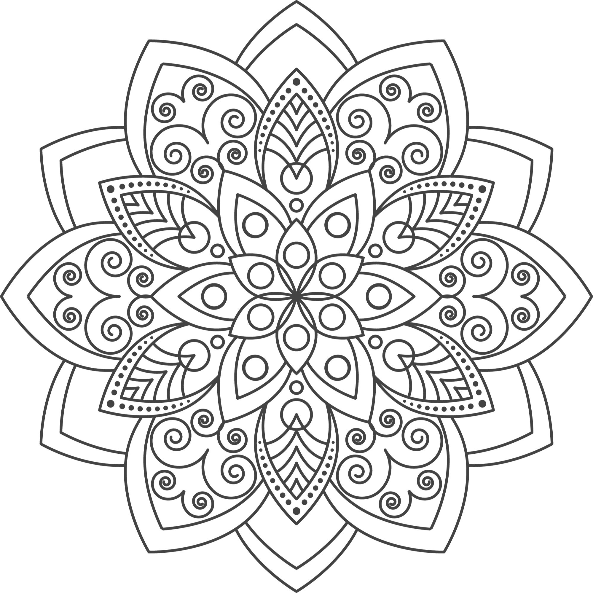 Floral Mandela Coloring Pages Starter Bundle Version 1 - Etsy