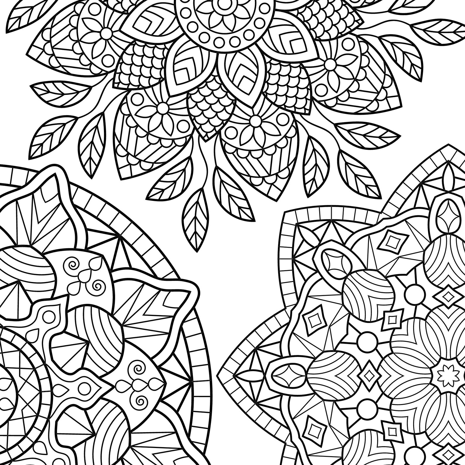 60 PAGES Adult Coloring Pages, Hena Design Art Traditional Arabic ...