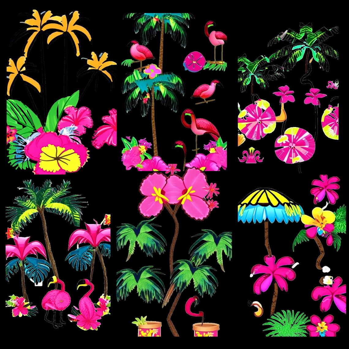 Luau Clipart Tropical Luau Clipart Hawaiian Luau Clipart - Etsy