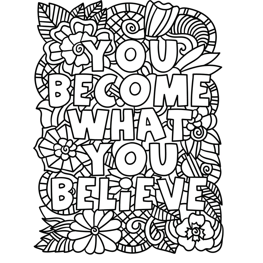 Floral Mandela Coloring Pages - Starter Bundle Version 4 - Etsy