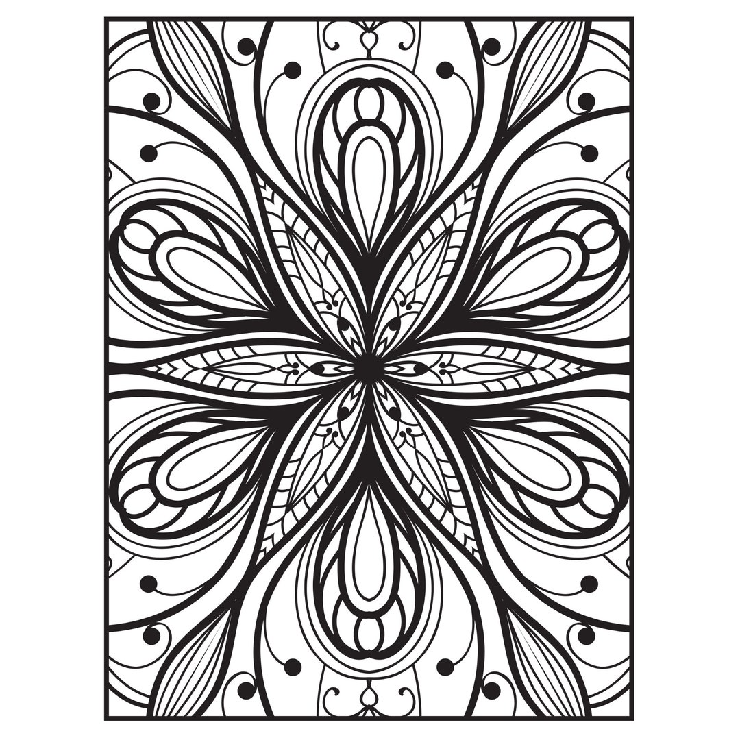 60 PAGES Adult Coloring Pages - Etsy
