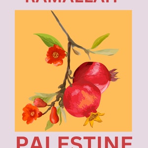 Digital Palestine Poster | Ramallah Art | Printable Palestinian Artwork ...