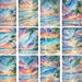 Watercolor Tropical Summer Beach Sunset Landscape Clipart Bundle of 20 ...