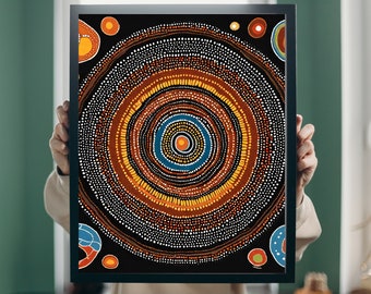 8 Original Beautiful Native Australian Aboriginal Prints Bundle of 8 Digital Prints Eclectic ...