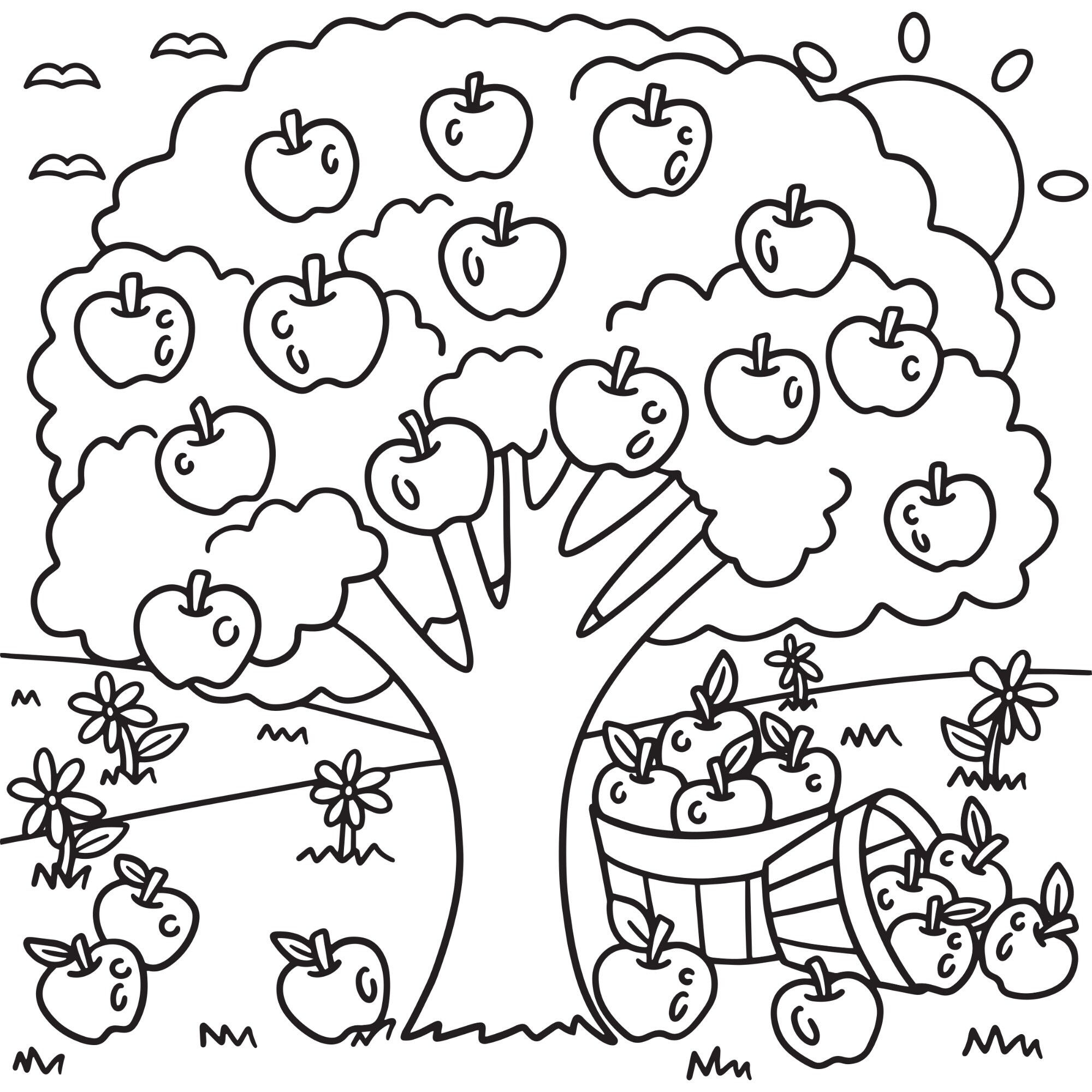 Appel Coloring Pages - Etsy