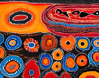 8 Original Beautiful Native Australian Aboriginal Prints Bundle of 8 Digital Prints Eclectic ...