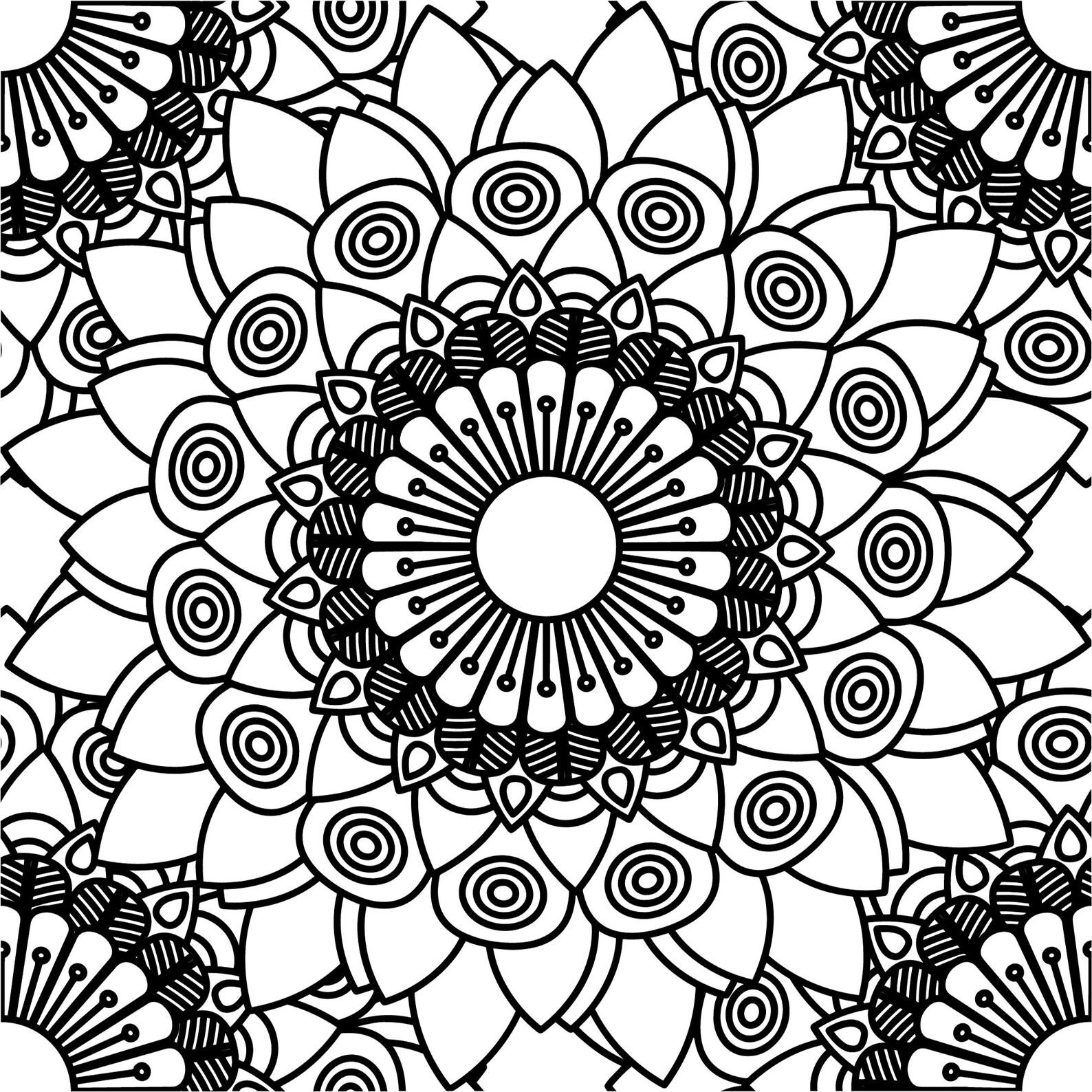 60 PAGES Adult Coloring Pages, Hena Design Art Traditional Arabic ...