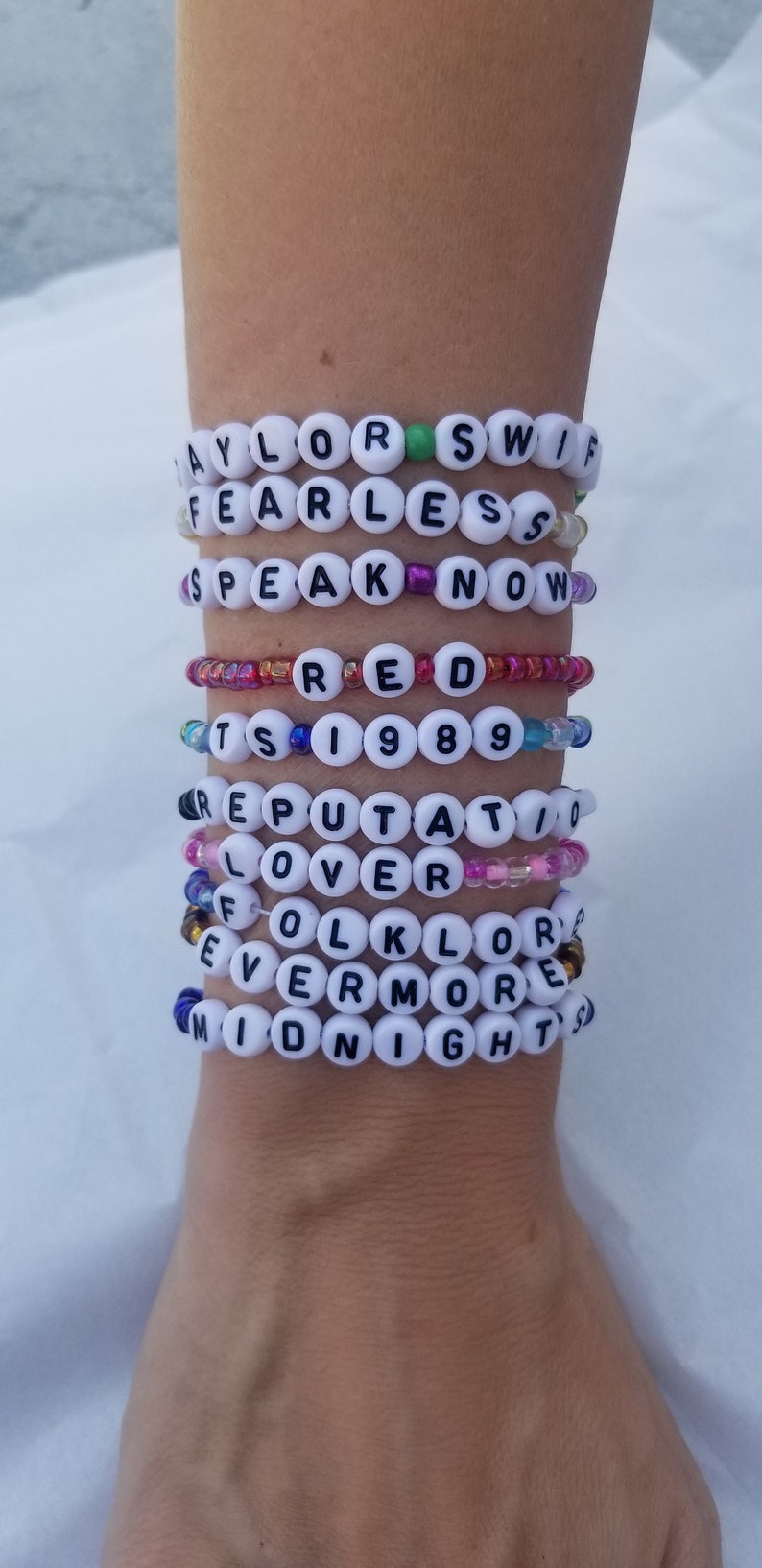 Taylor Swift Eras Tour Albums Inspired Beaded Friendship Bracelet Set ...