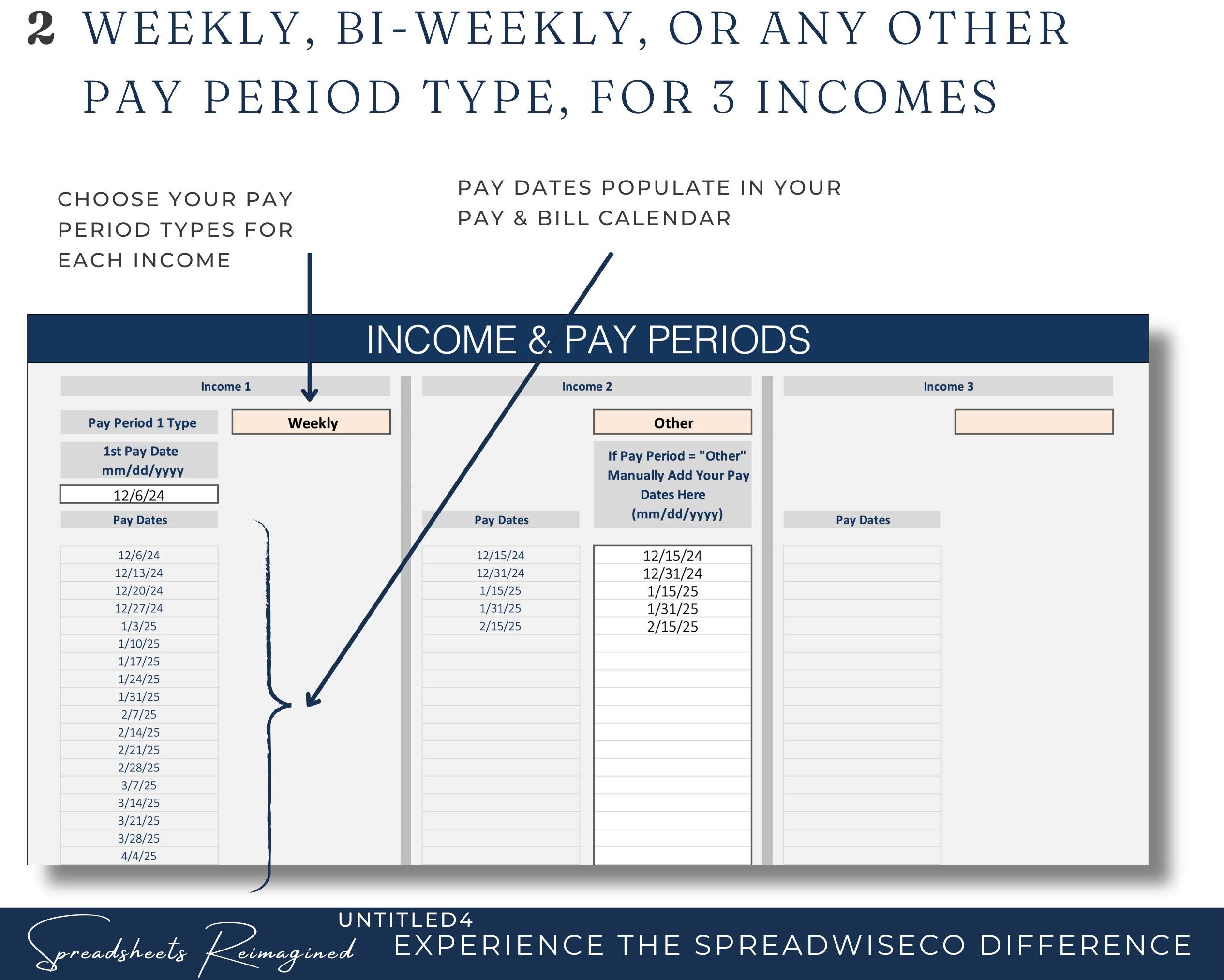 Bill & Expense Tracker, Excel Spreadsheet, Finance Budget Tracker, Bill ...