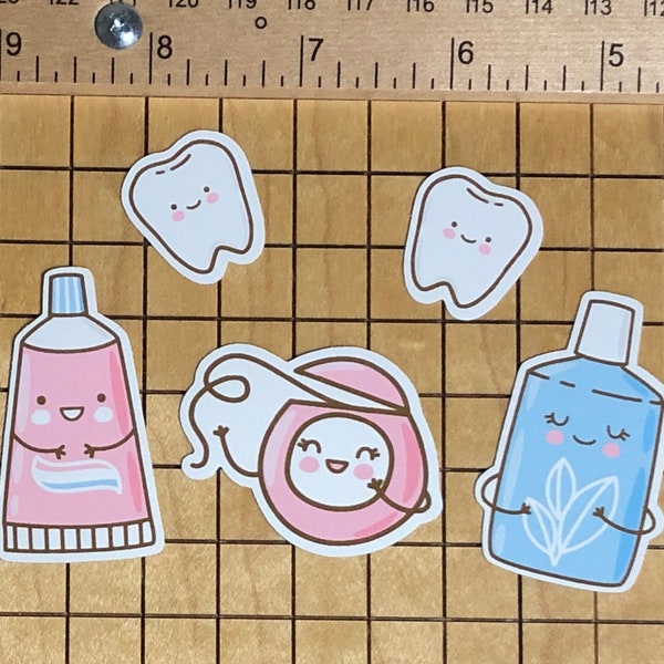 Tooth Sticker Set - Etsy