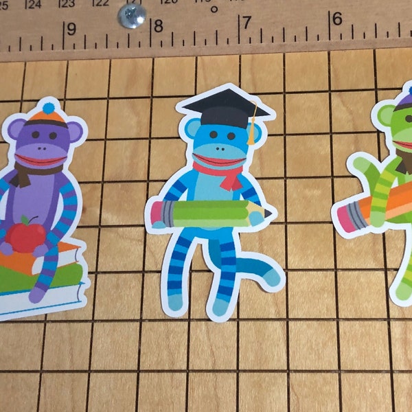 Sock Monkey Stickers - Etsy