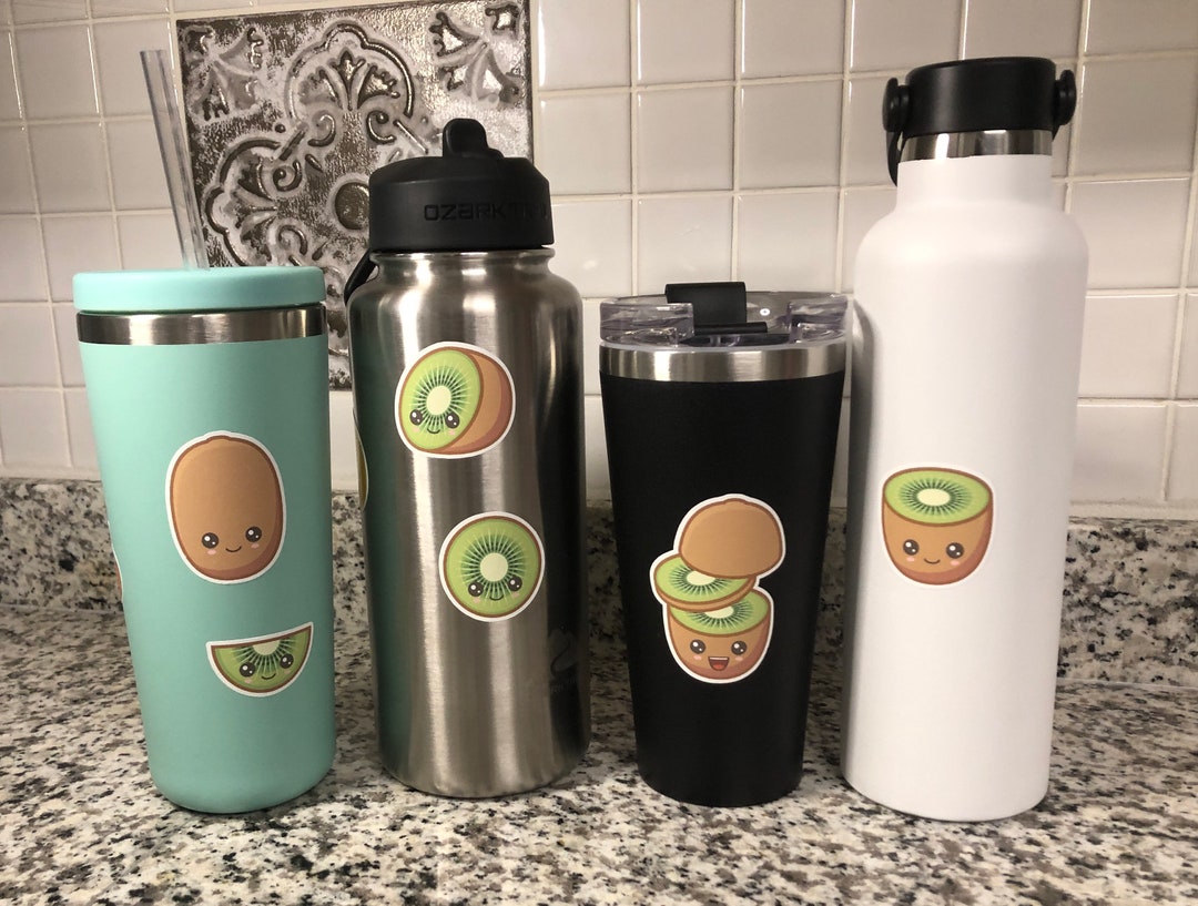 6 Kiwi Stickers, Kiwi Decal, Kawaii Sticker, Kawaii Decal, Kawaii Fruit ...