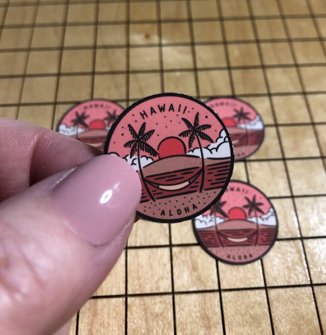 5 MINI Hawaii Stickers, Hawaii Decal, Travel Stickers, Sticker Pack ...