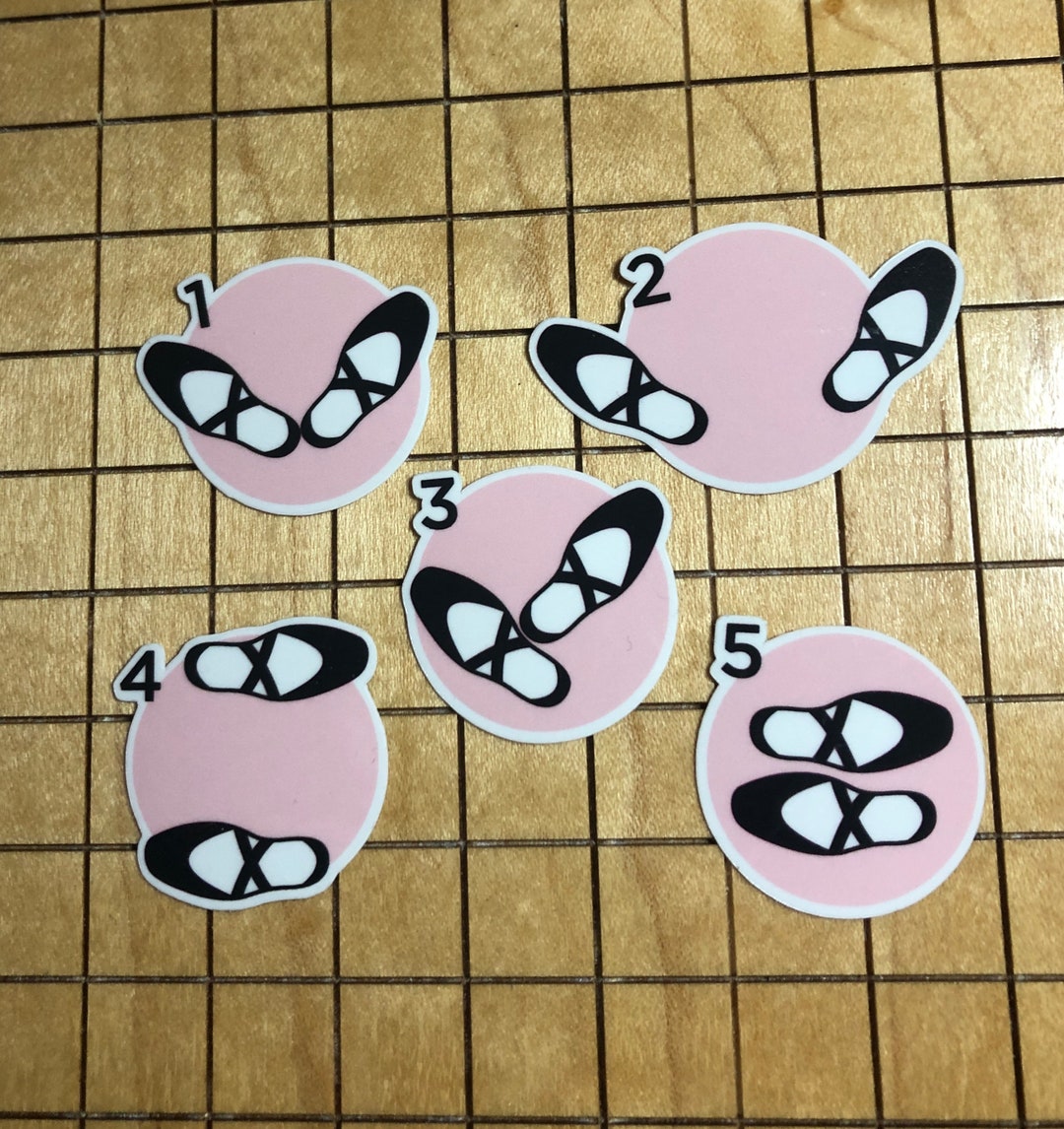 5 MINI Ballet Sticker Set, Ballet Sticker Pack, Tiny Sticker, Small ...