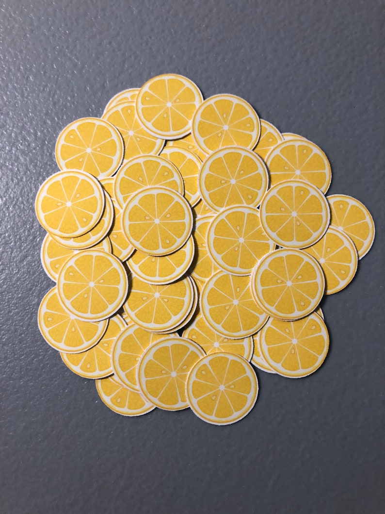 Lemon Sticker for Chocolate Kisses, Kiss Sticker, Lemon Slice, Baby ...
