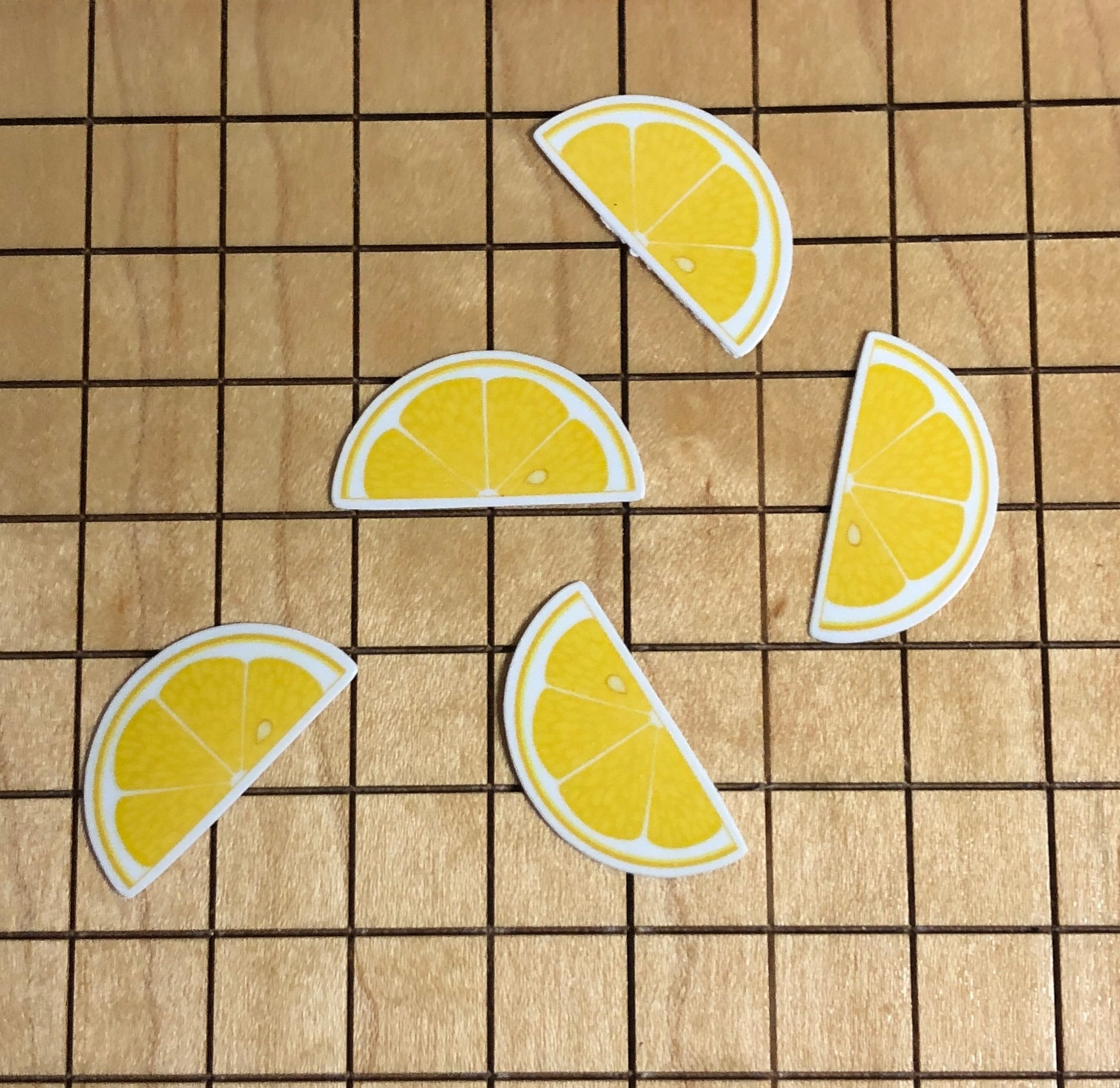 5 MINI Lemon Sticker Pack Lemon Decal Lemon Sticker Lemon - Etsy