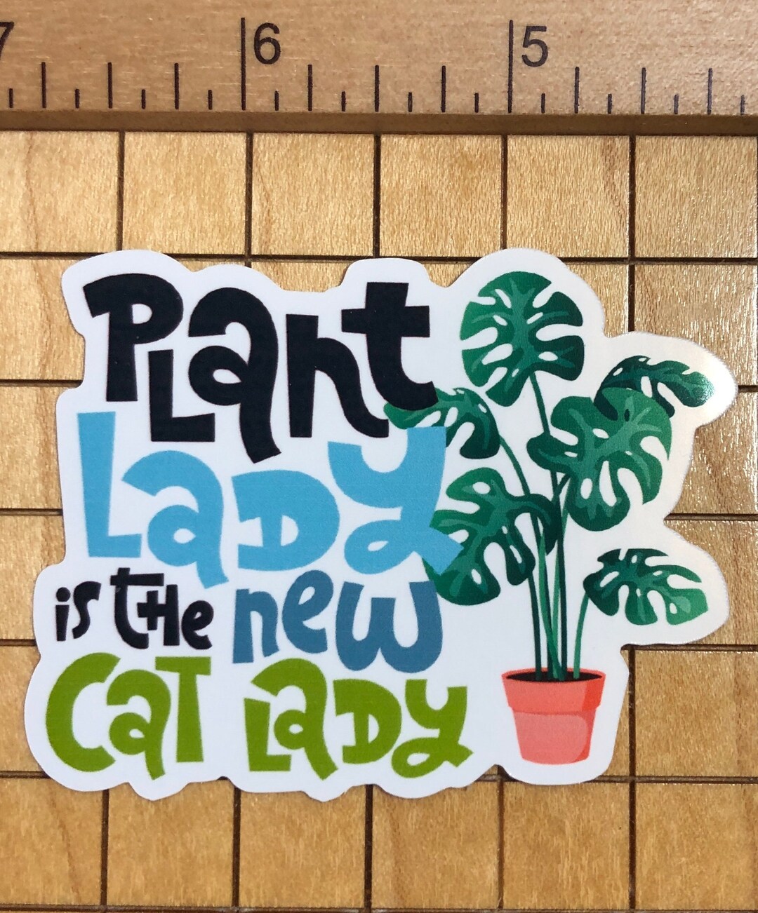 Plant Sticker Plant Lady is the New Cat Lady Sticker Plant - Etsy