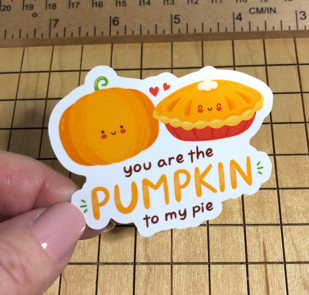 Pumpkin Pie Sticker, Fall Sticker, Autumn Sticker, Pumpkin Sticker ...