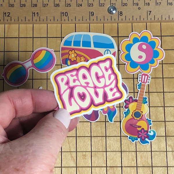 Hippie Sticker - Etsy