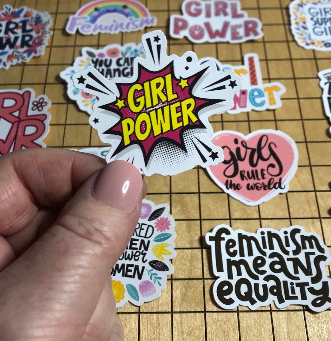 10 Girl Power Stickers, Feminist Sticker Pack, Inspirational Sticker ...