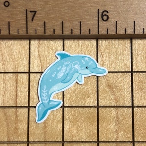 5 MINI Dolphin Stickers, Dolphin Decal, Tiny Sticker, Sticker Pack ...