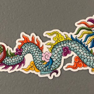 Chinese Dragon Sticker, Chinese Dragon Gift, Chinese Dragon Decal ...