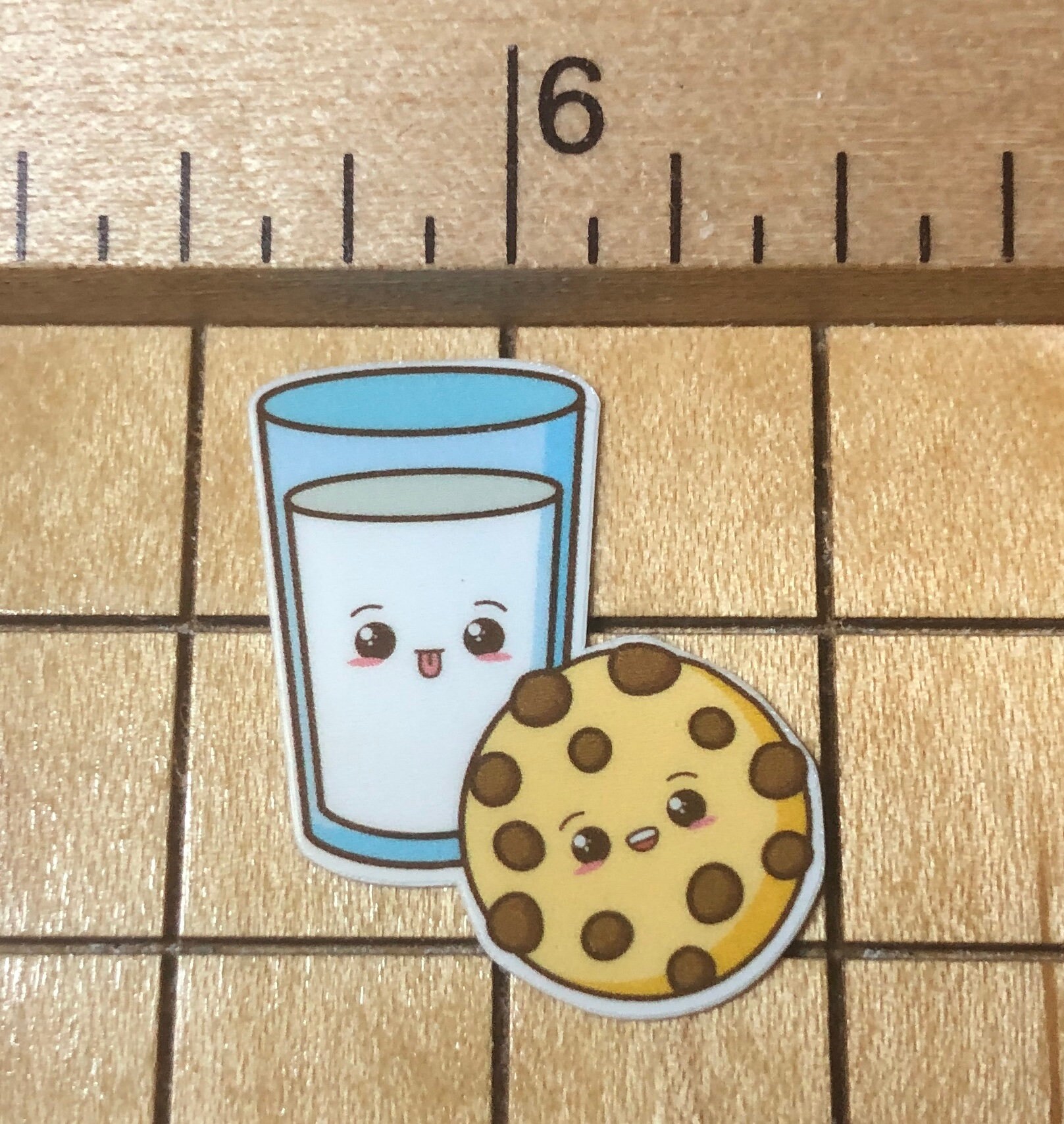 5 MINI Milk and Cookie Stickers, Perfect Pair, Kawaii Cookie Sticker ...