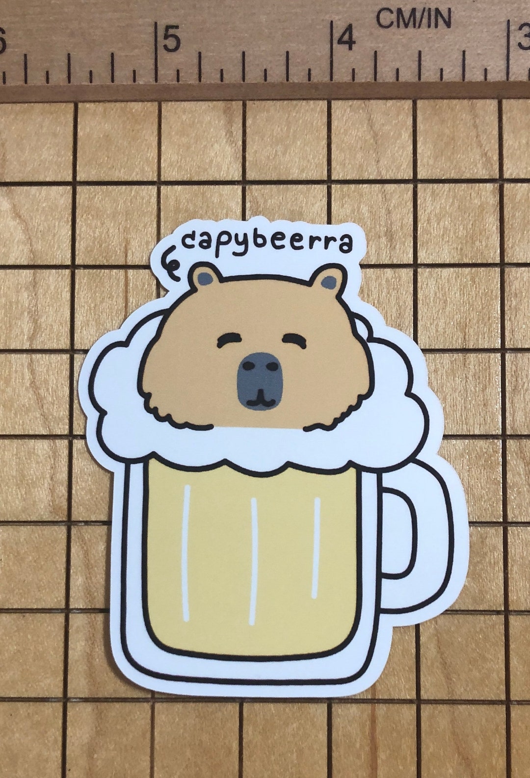 Capybara Sticker Capybara Decal Funny Sticker Cute Sticker - Etsy