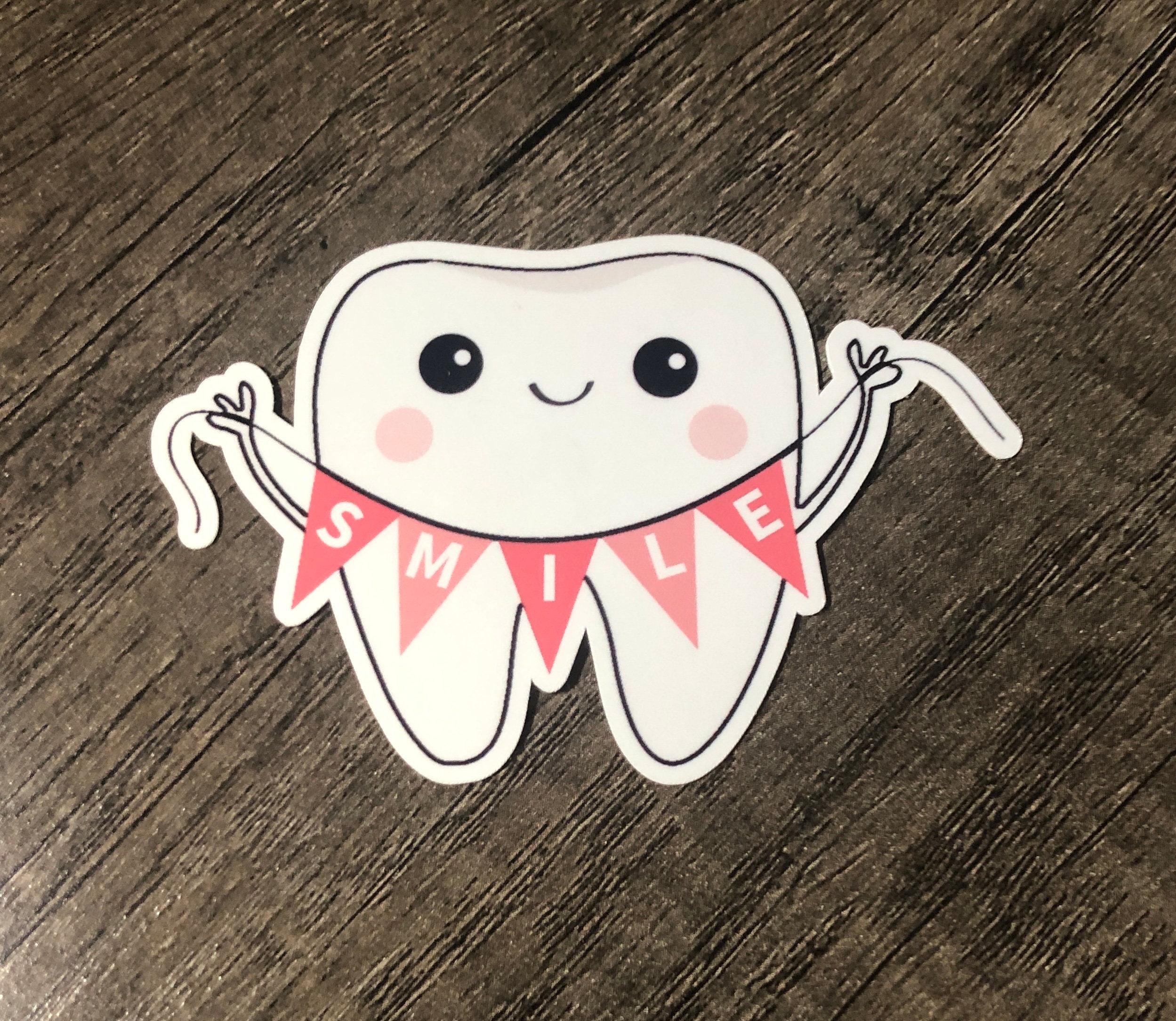 5 MINI Tooth Stickers Smile Decal Teeth Sticker Pack Teeth - Etsy