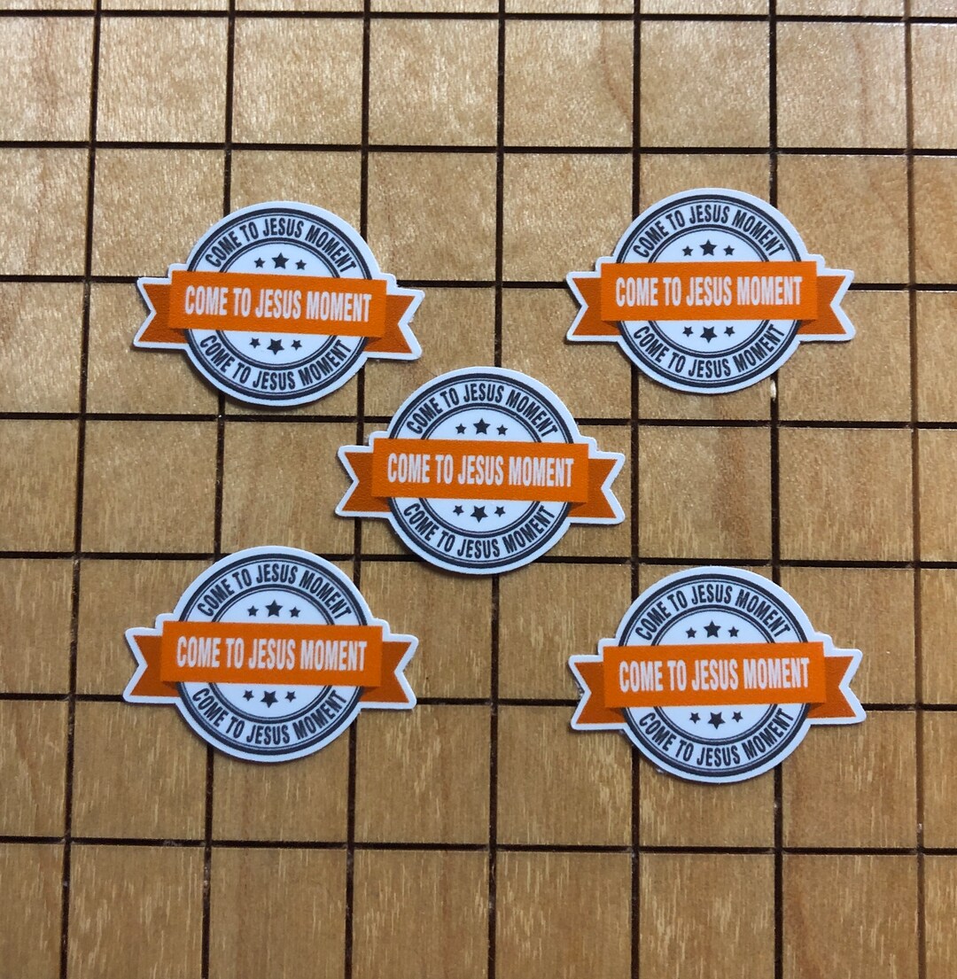 5 MINI Jesus Stickers, Come to Jesus Moment, Funny Vinyl Sticker for ...